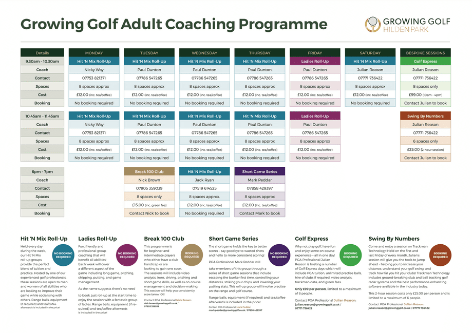 Hilden Park Golf Academy | PGA Golf Coaching | Golf Lessons Kent